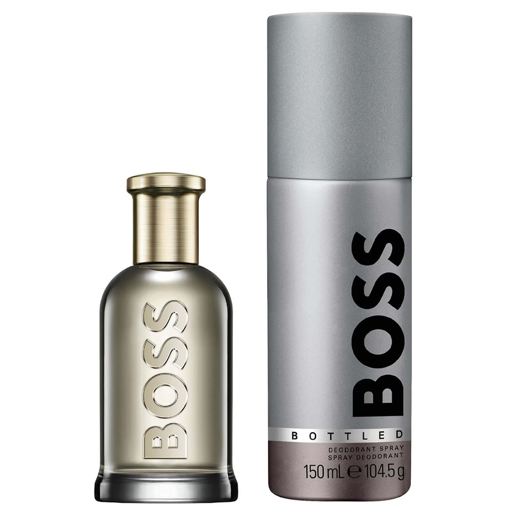Boss Bottled For Men EDP 50ml Gift Set - perfumeuk.co.uk