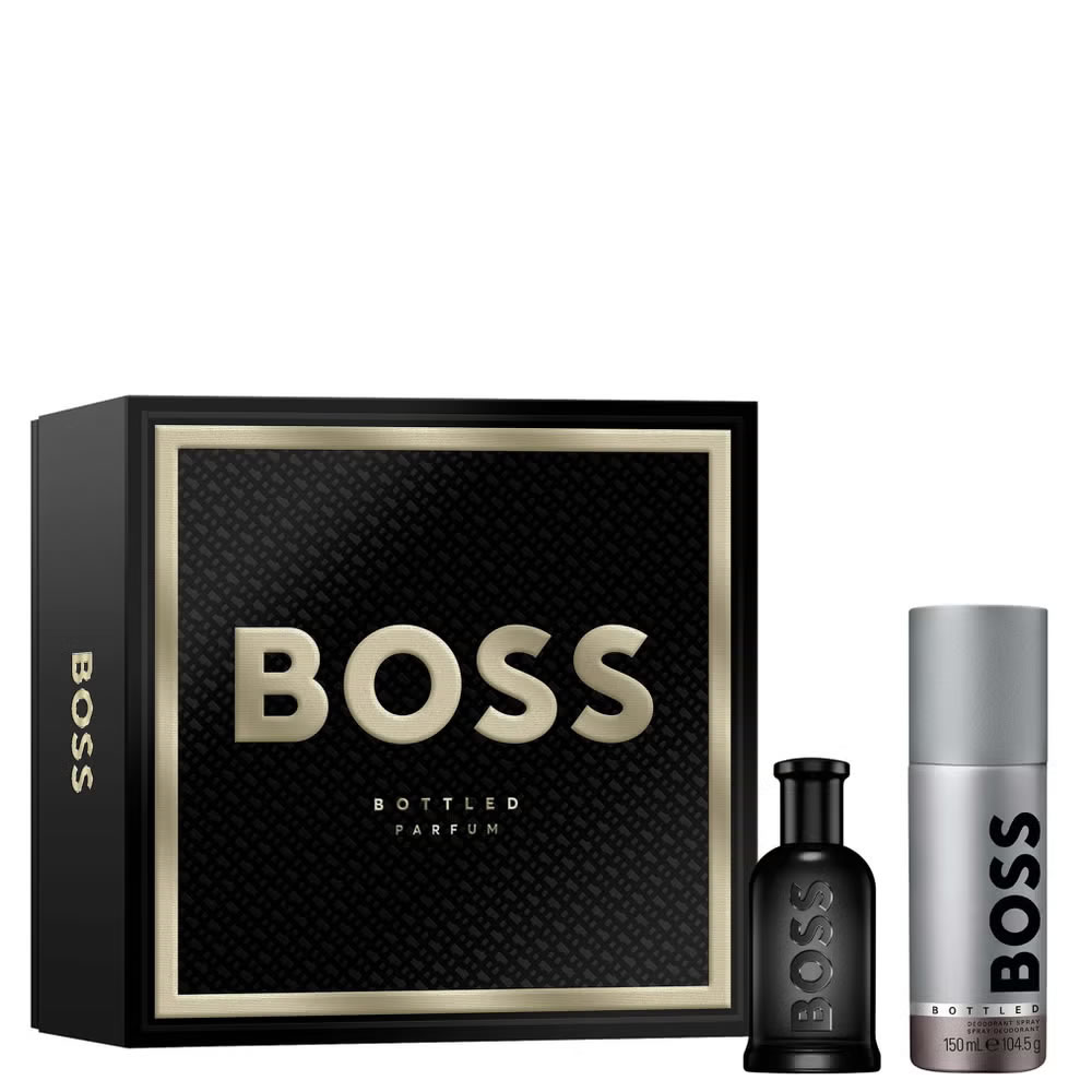 Boss Bottled For Men Parfum 50ml Gift Set - perfumeuk.co.uk