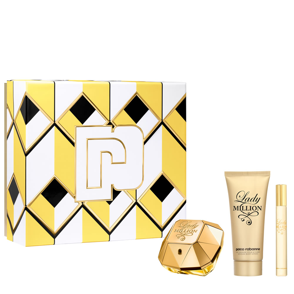 Paco Rabanne Lady Million EDP 50ml Gift Set - perfumeuk.co.uk